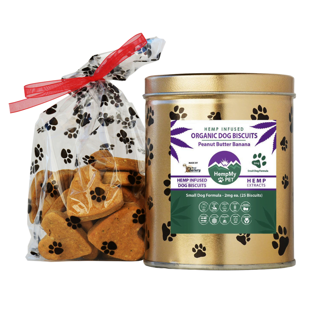 Hemp Dog Treats - 2mg CBD Peanut Butter Banana